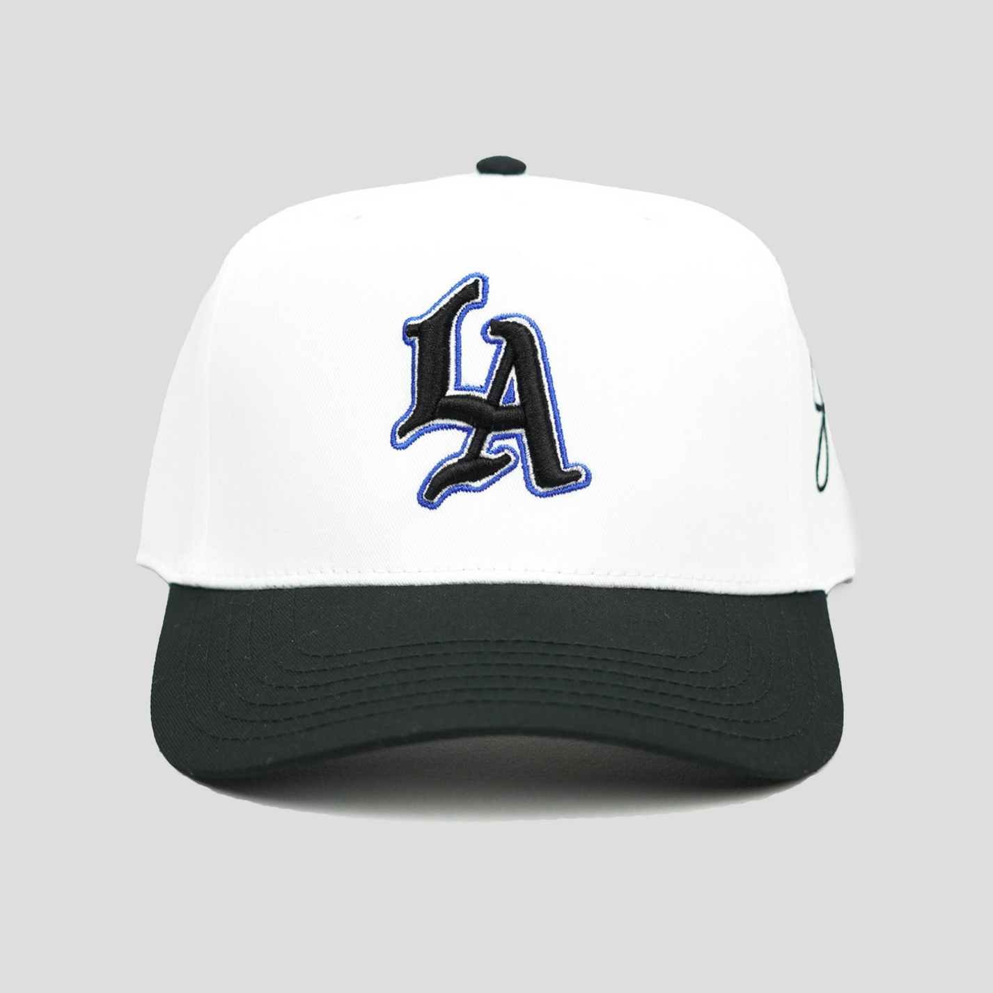 Jrip x LA Snapback Hat (WHITE/BLACK) – JRIP LA