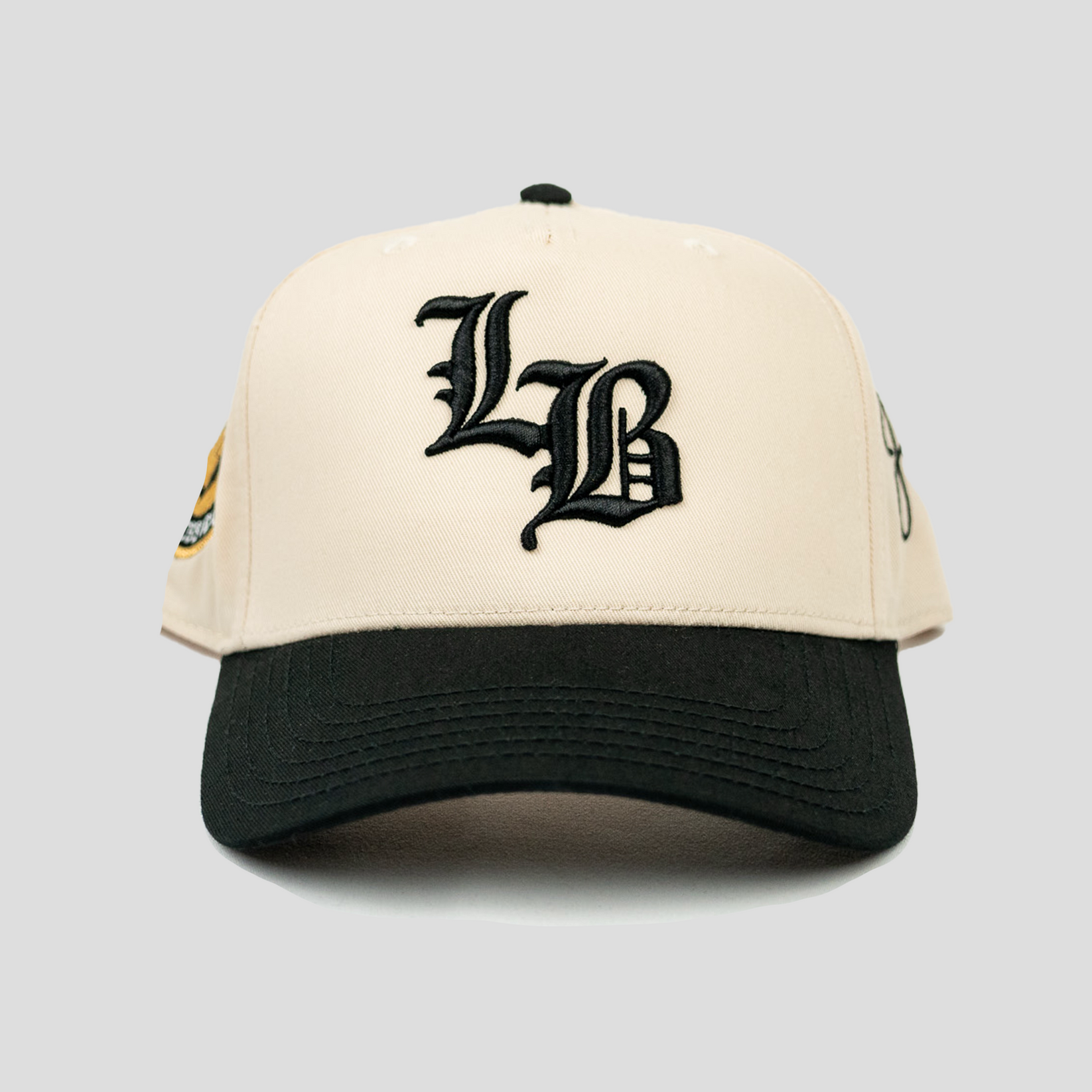 Jrip x LB Snapback Hat (CREAM/BLACK) – JRIP LA
