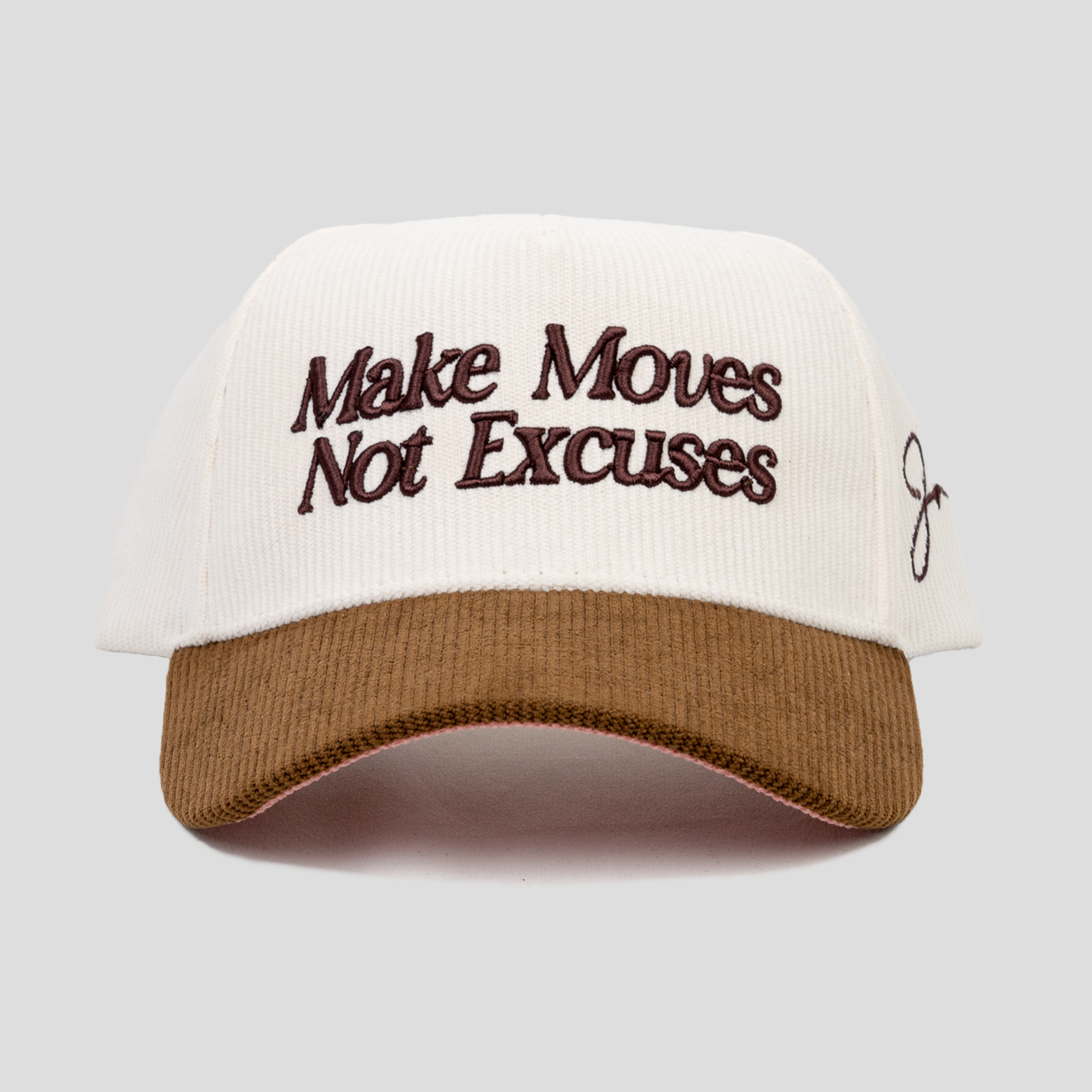 Make Moves Snapback Hat (CREAM/BROWN CORDUROY) – JRIP LA